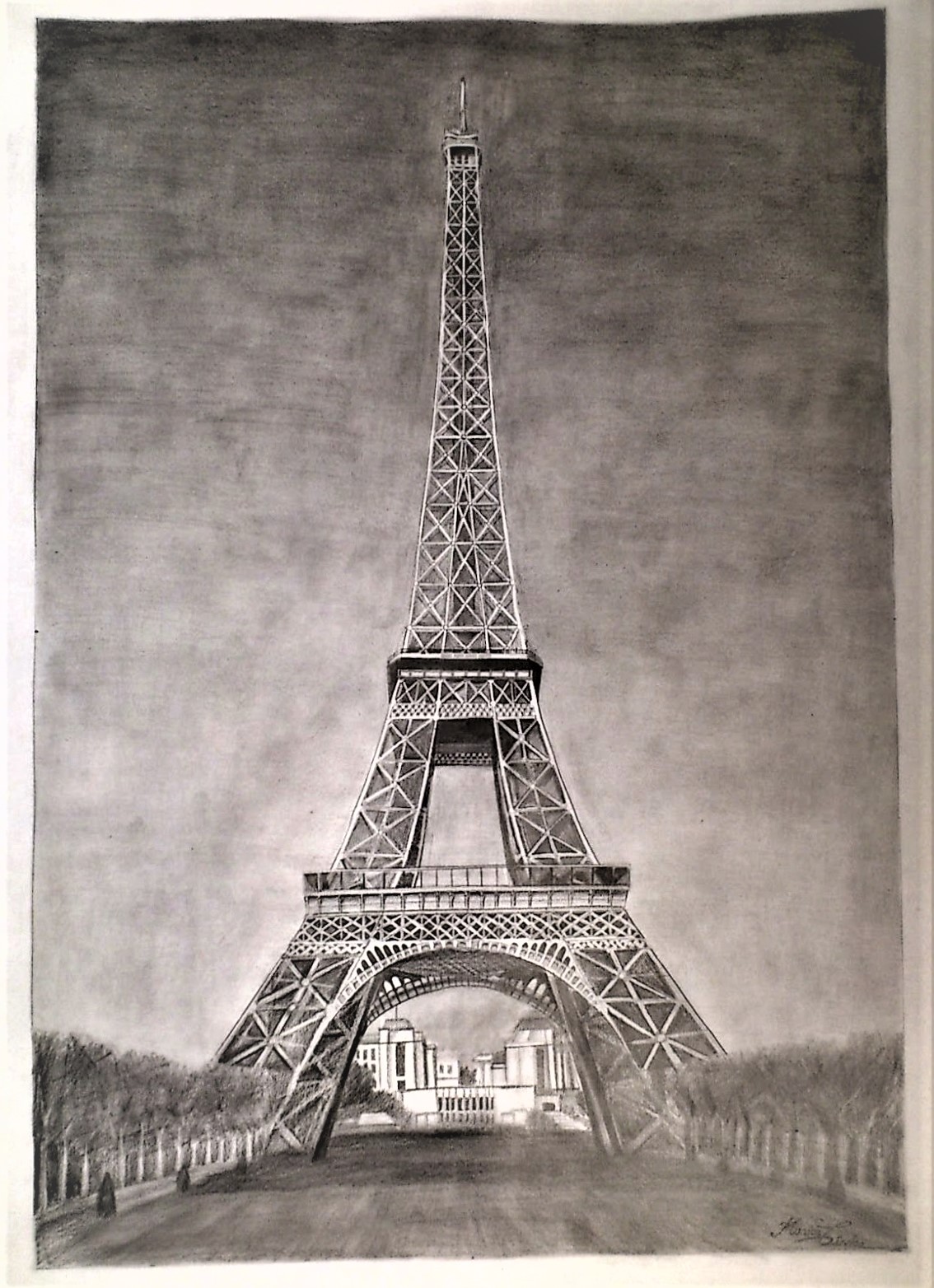 Eiffel Tower - drawing - Dreams of an Architect