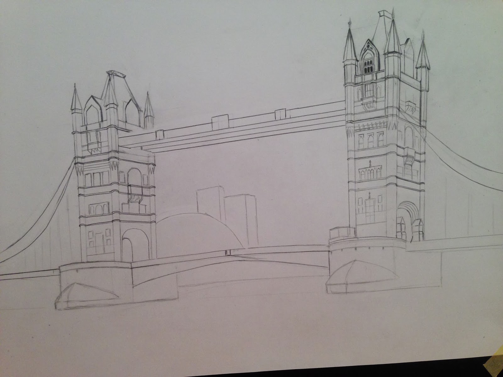 Tower Bridge, London - hyperrealistic architectural drawing - Dreams of ...