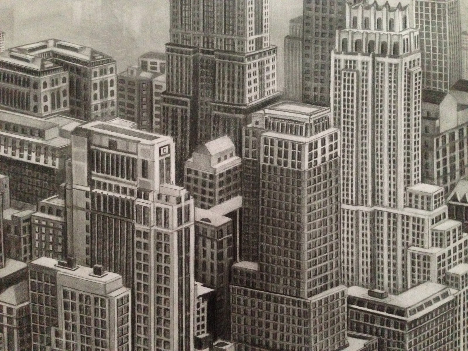New York - pencil drawing by Monica Cîrstea and Cosmin Neacșu - Dreams ...