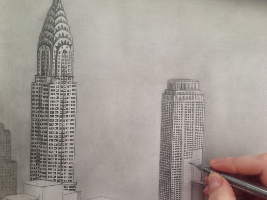 New York - pencil drawing by Monica Cîrstea and Cosmin Neacșu - Dreams ...