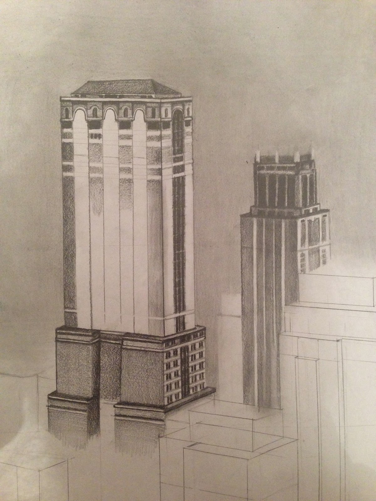 New York - pencil drawing by Monica Cîrstea and Cosmin Neacșu - Dreams ...